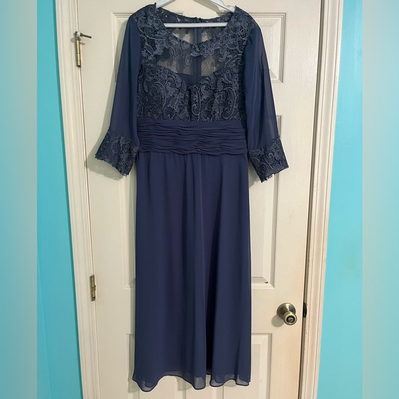 Nox | Dresses | Steel Blue Mother Of The Bridegroom Dress | Poshmark